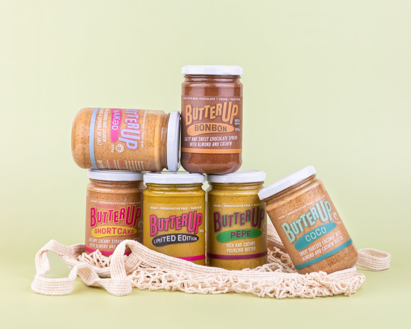 Premium NZ Nut Butters | Almond, Cashew & Pistachio | ButterUp